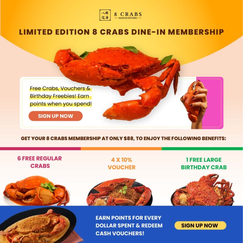8 Crabs Dine in Membership (Self-Collection of Card Only) - Crab ...