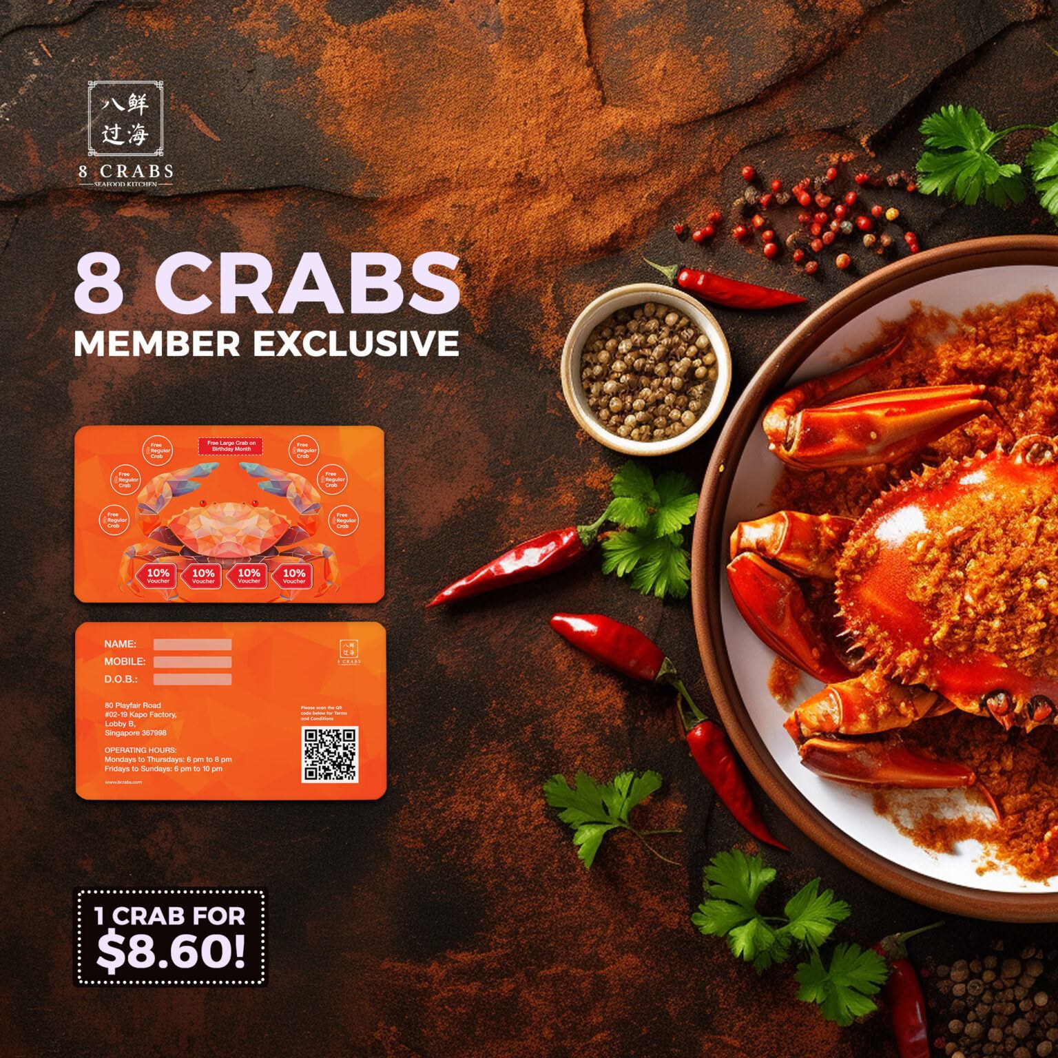 Final Month at $60 – 8 Crabs Membership (Self-Collection Only) - Crab ...